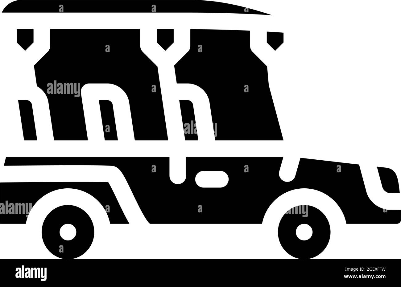 safari car glyph icon vector illustration Stock Vector Image & Art - Alamy