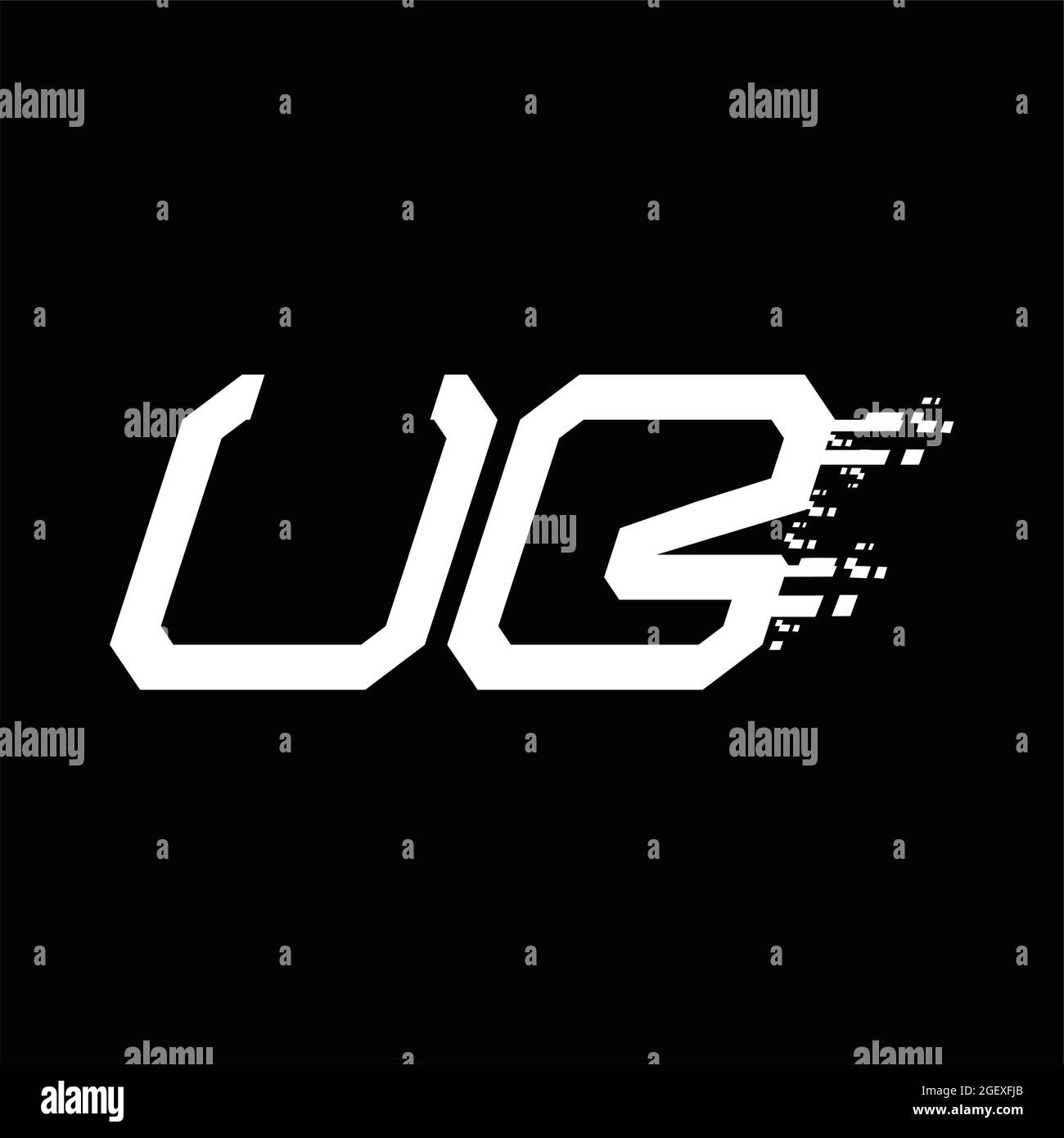 UB Logo monogram with pillar shape white background design template ...