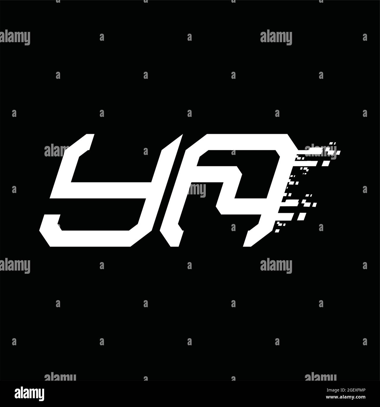 YA Logo monogram with pillar shape white background design template ...