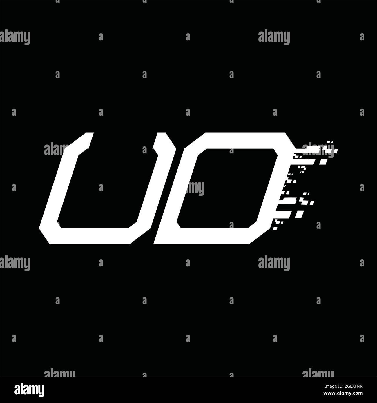 UD Logo monogram with pillar shape white background design template ... UD Logo monogram with pillar shape white background design template ...