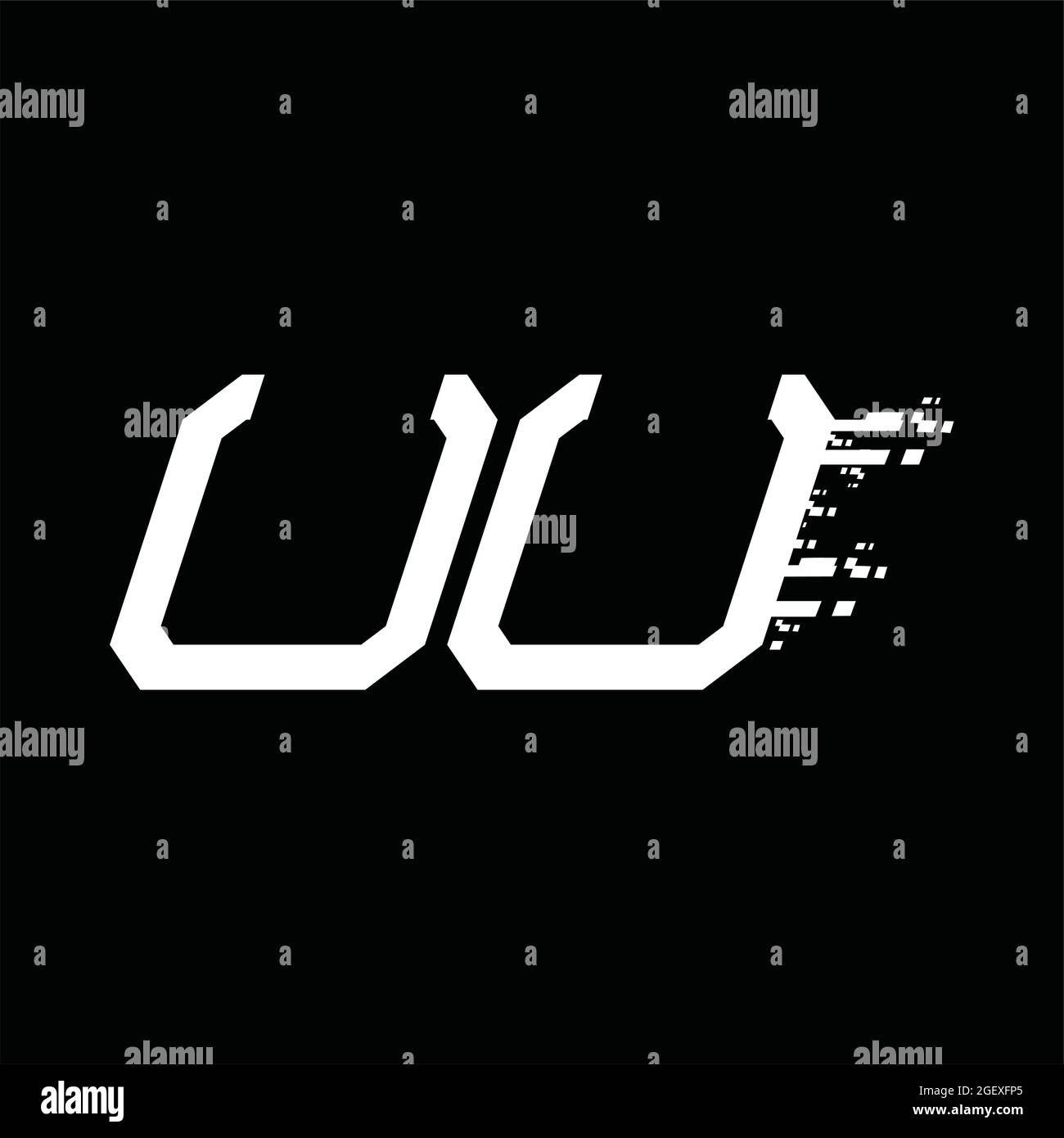 UU Logo monogram with pillar shape white background design template ...