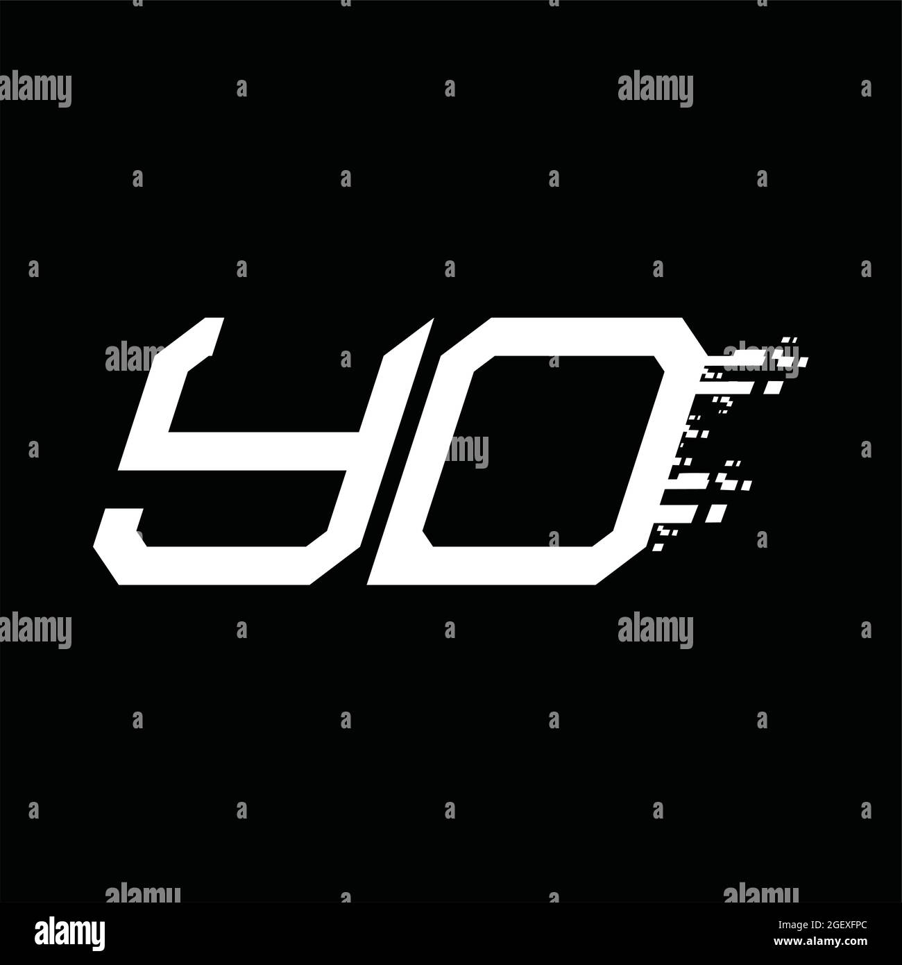 YD Logo monogram with pillar shape white background design template ...