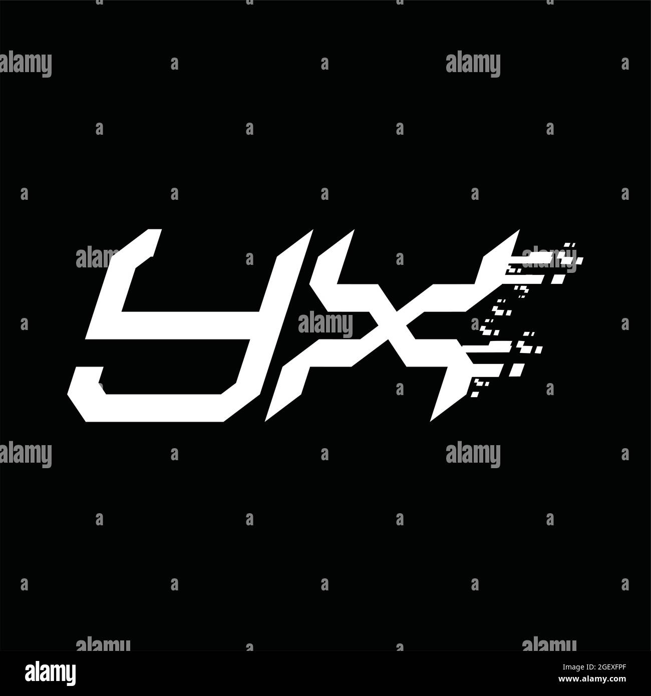 YX Logo monogram with pillar shape white background design template ...