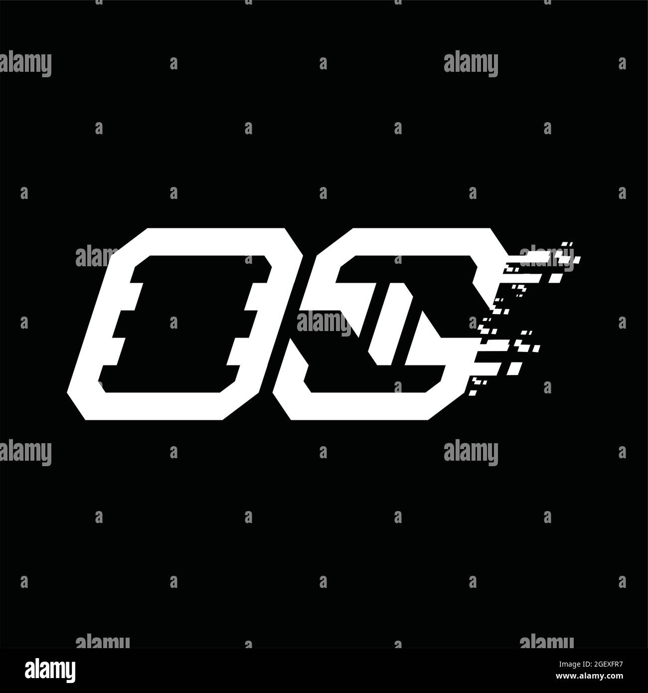 Os logo design template minimal hi-res stock photography and images - Alamy