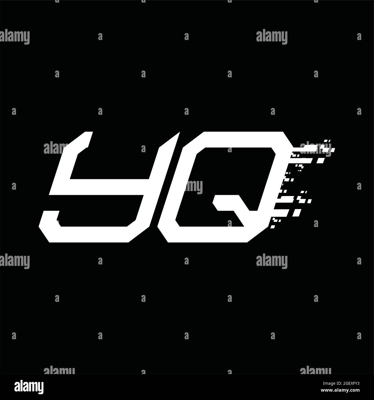 Yq initials logo hi-res stock photography and images - Alamy