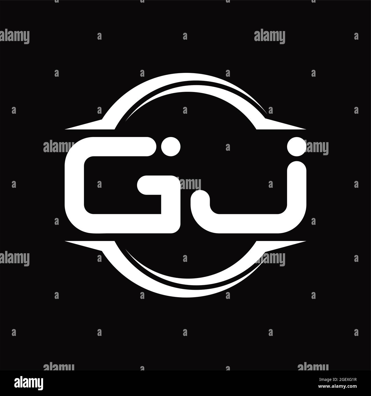 Jg minimal logo design hi-res stock photography and images - Alamy