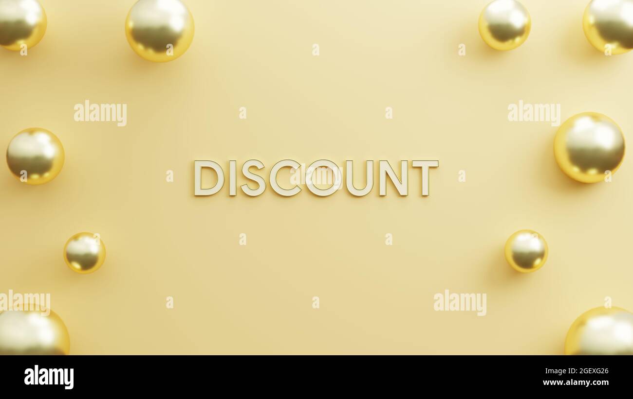 text discount with elegant background with realistic balloons gold ...