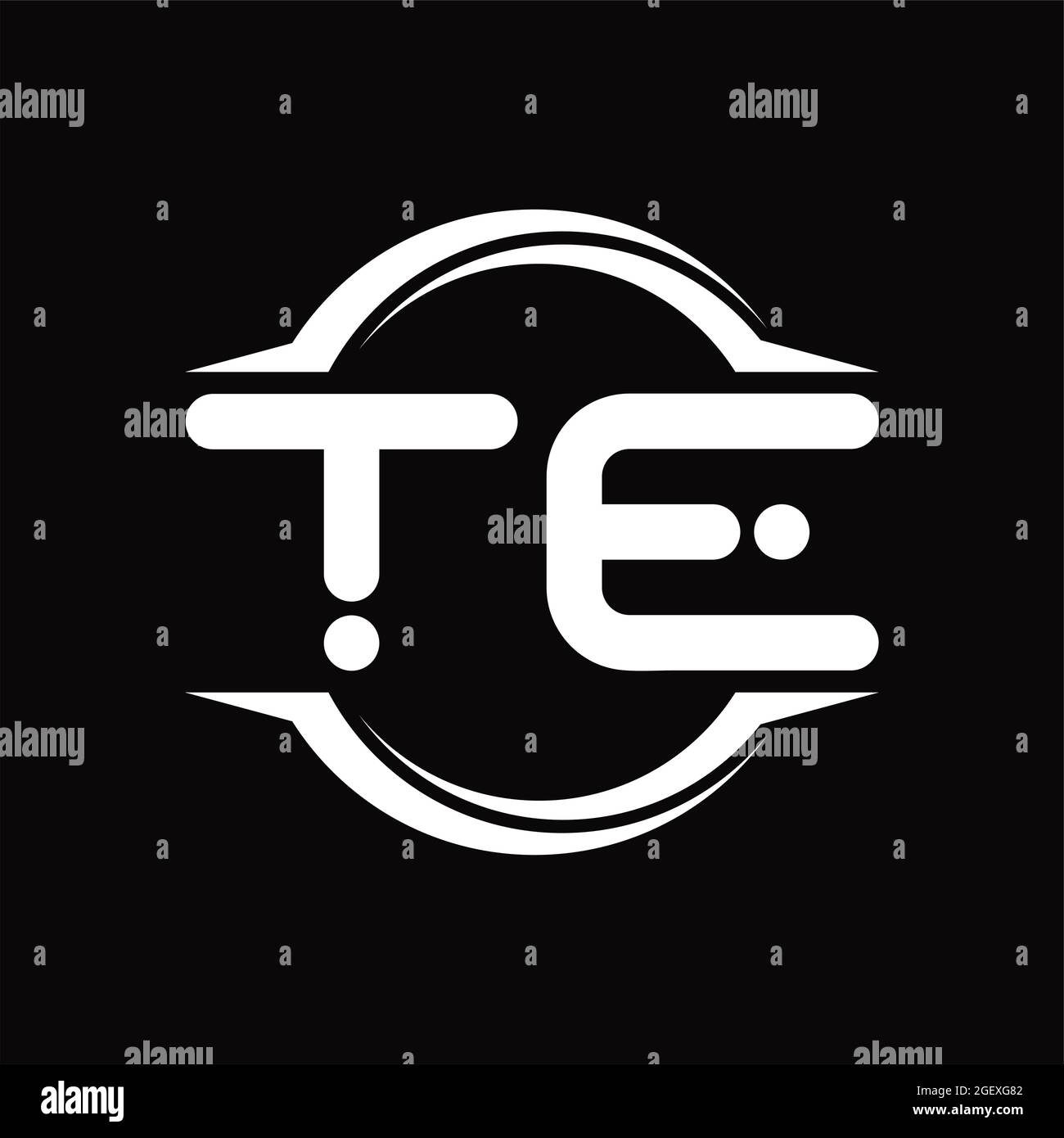 Te minimal logo design hi-res stock photography and images - Alamy