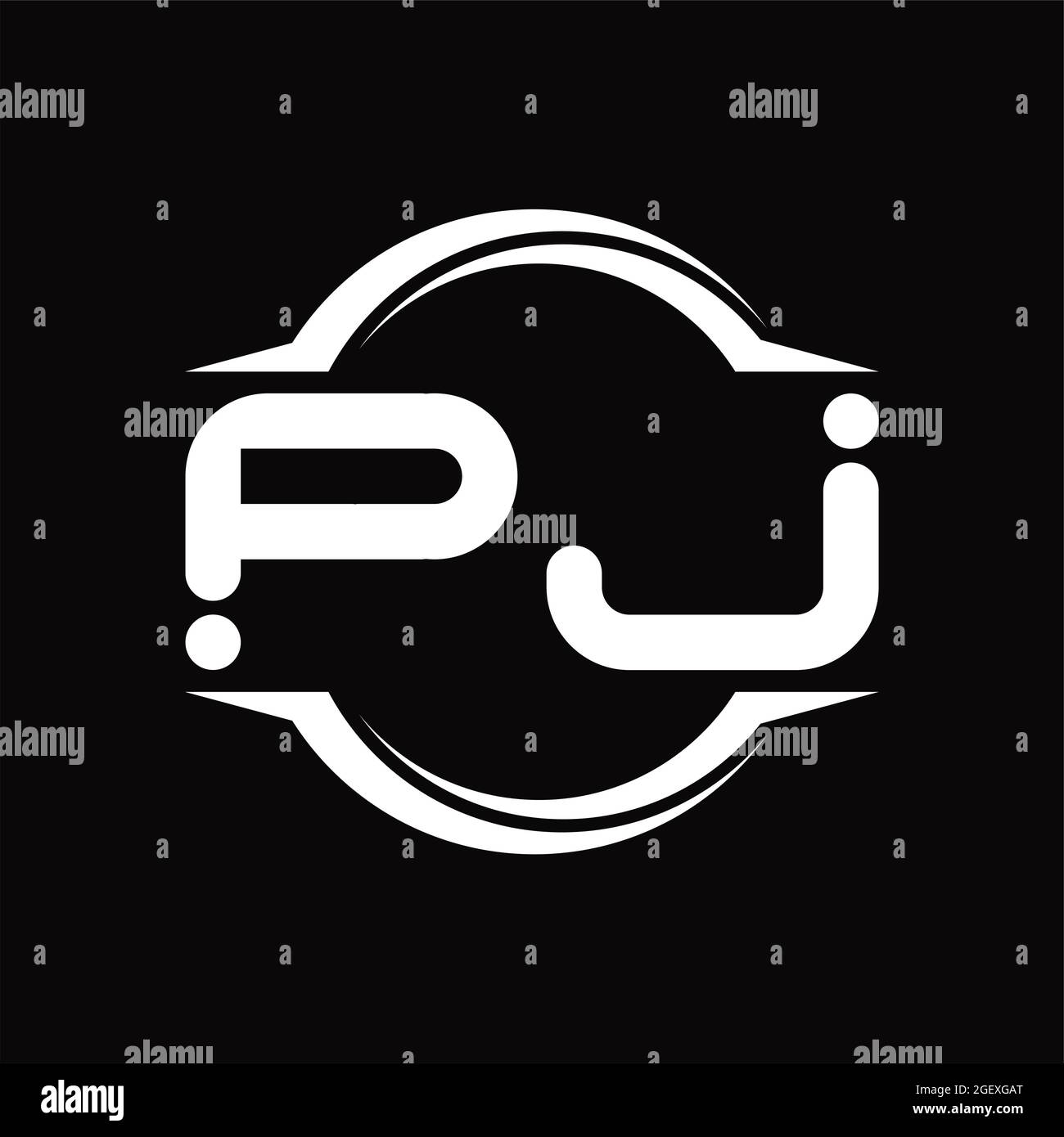 Pj logo Stock Vector Images - Alamy