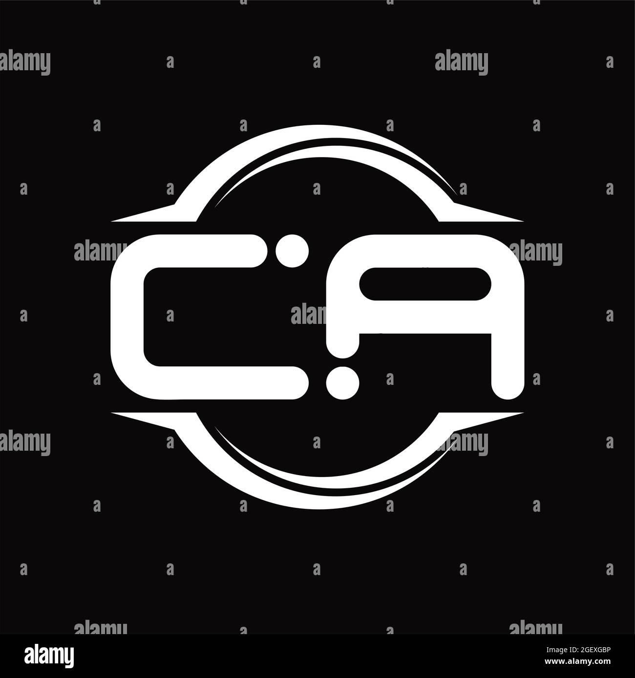 Initial logo ca vector vectors hi-res stock photography and images - Alamy