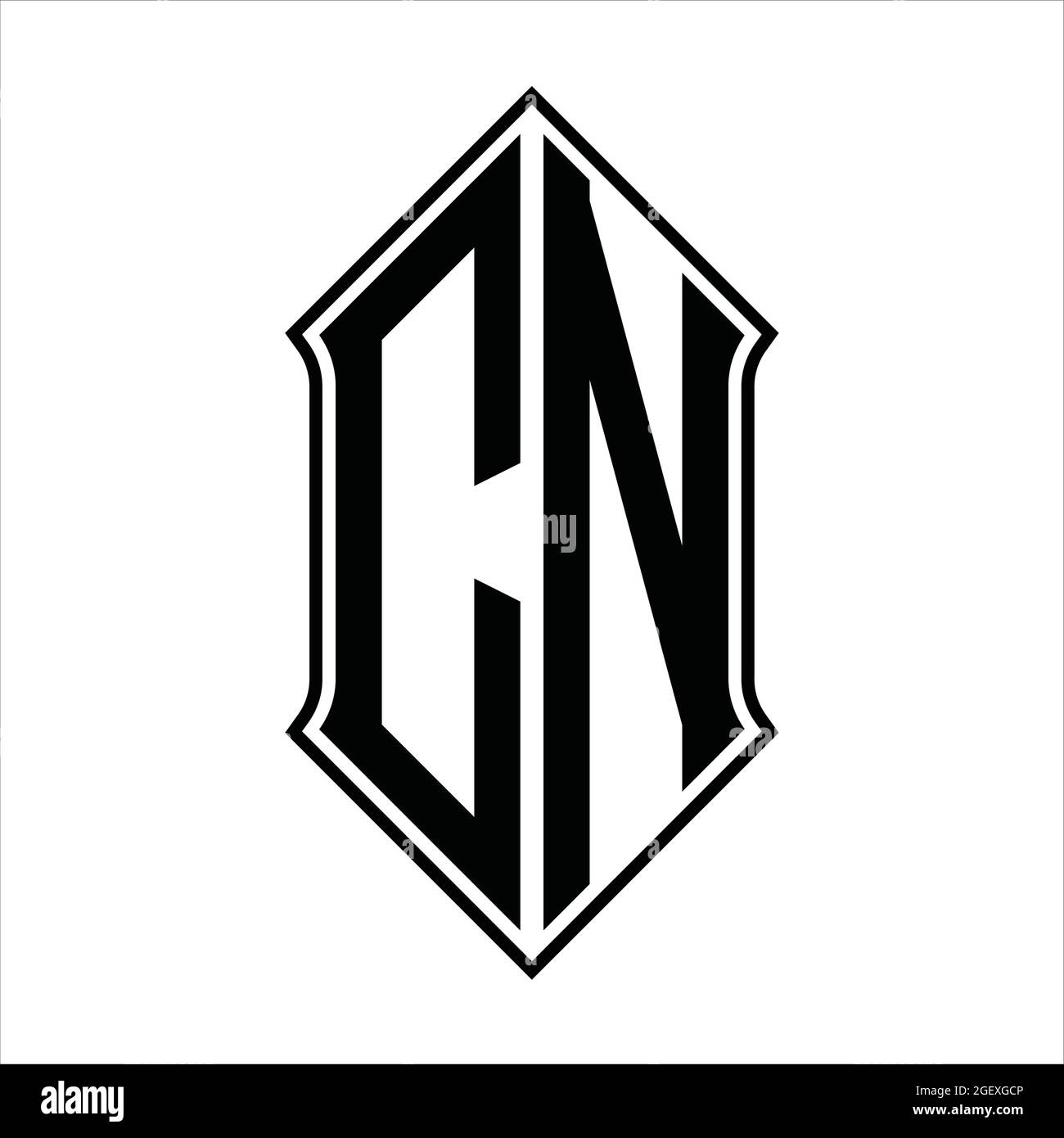 Cn minimal logo hi-res stock photography and images - Alamy