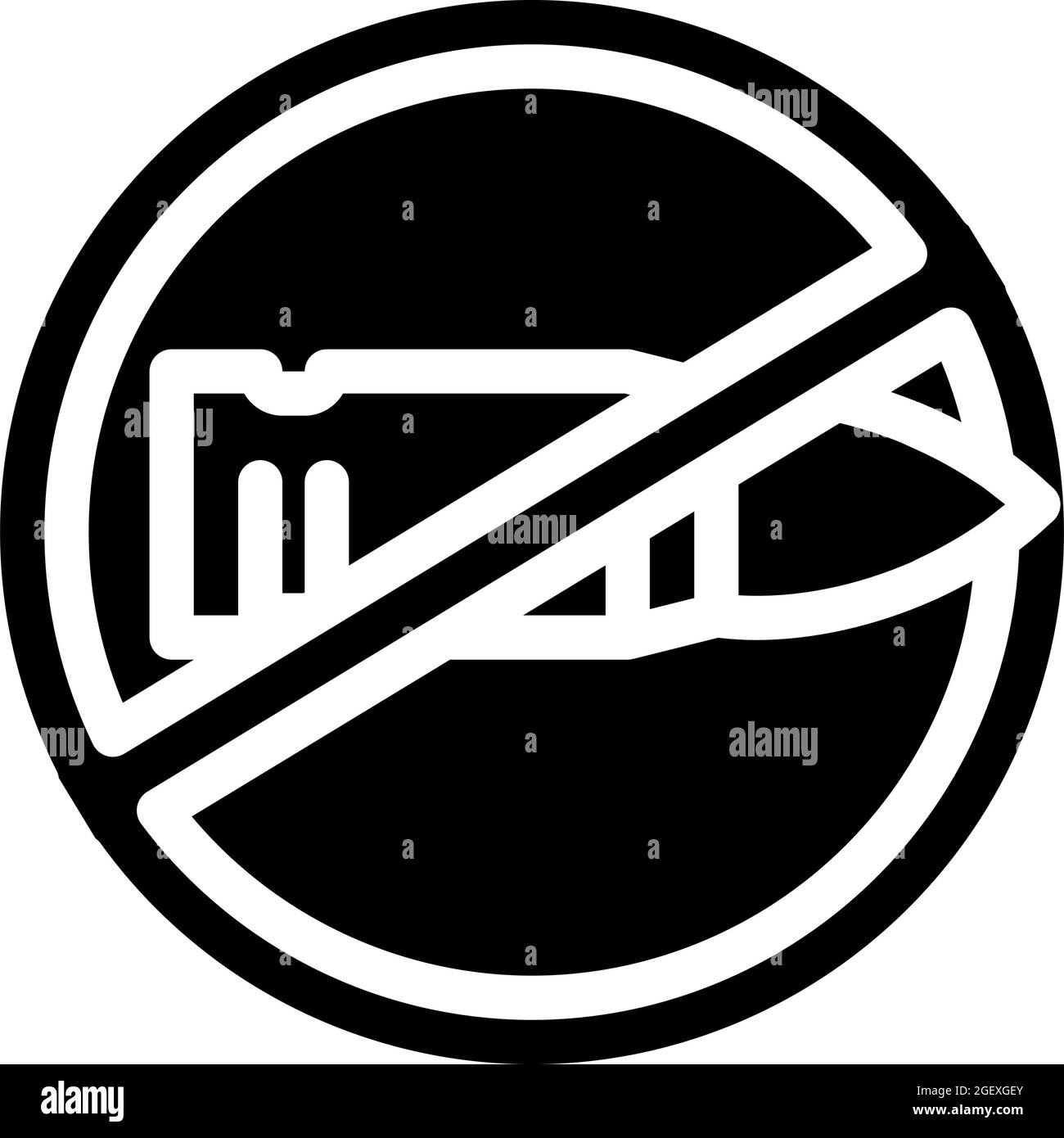 hunting ban glyph icon vector illustration Stock Vector Image & Art - Alamy