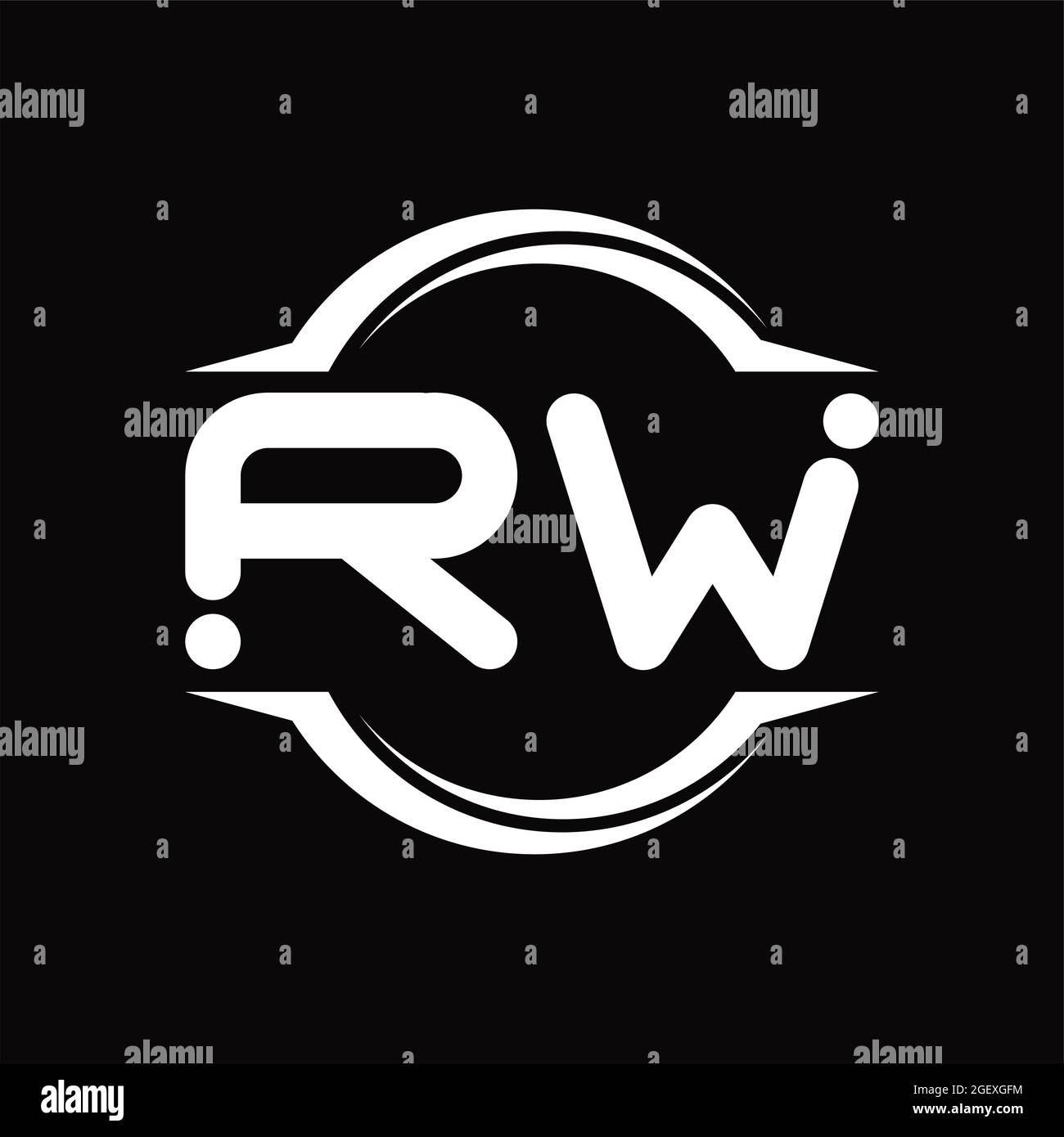 Wr Initials Logo High Resolution Stock Photography and Images - Alamy