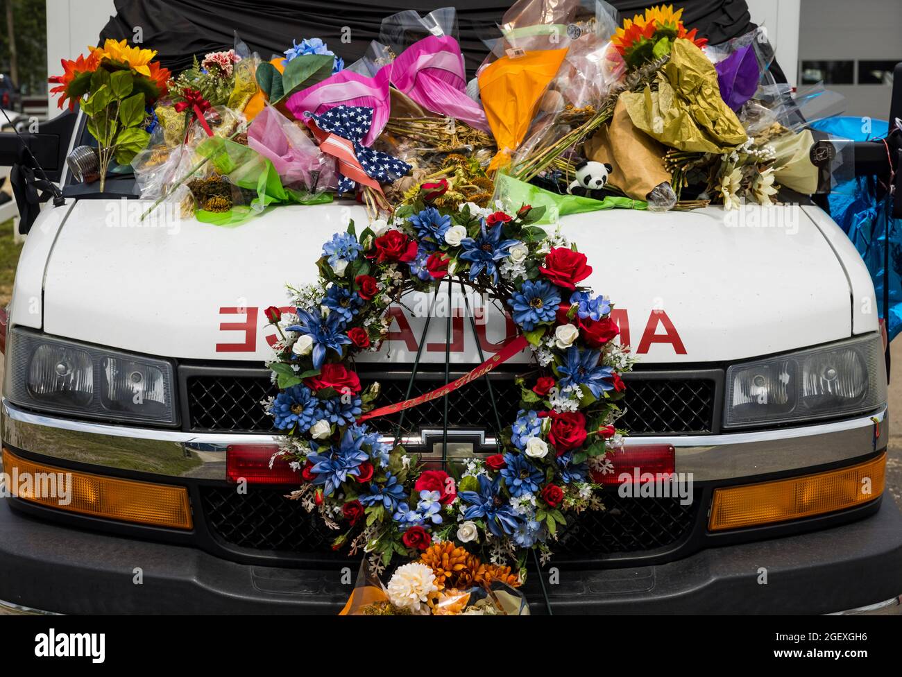 SPENCER, INDIANA - AUGEST 18: A memorial for Brandon Staley at Owen ...