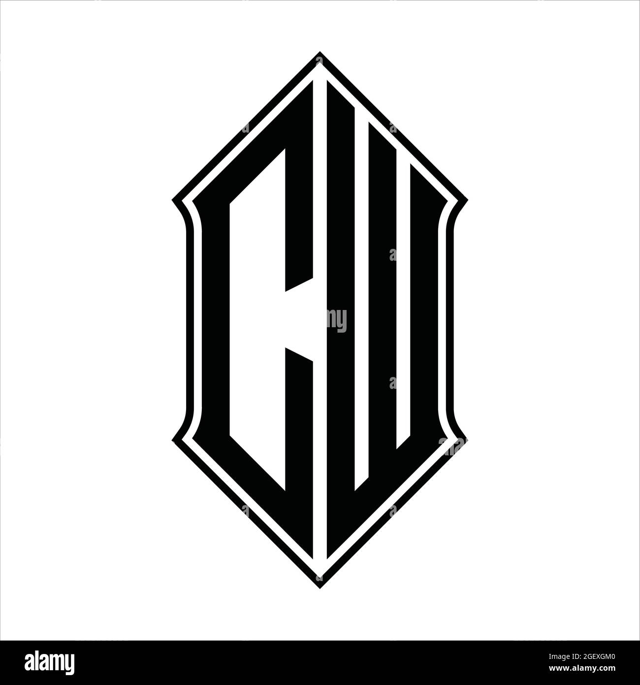 Cw logo vector vectors Stock Vector Images - Alamy