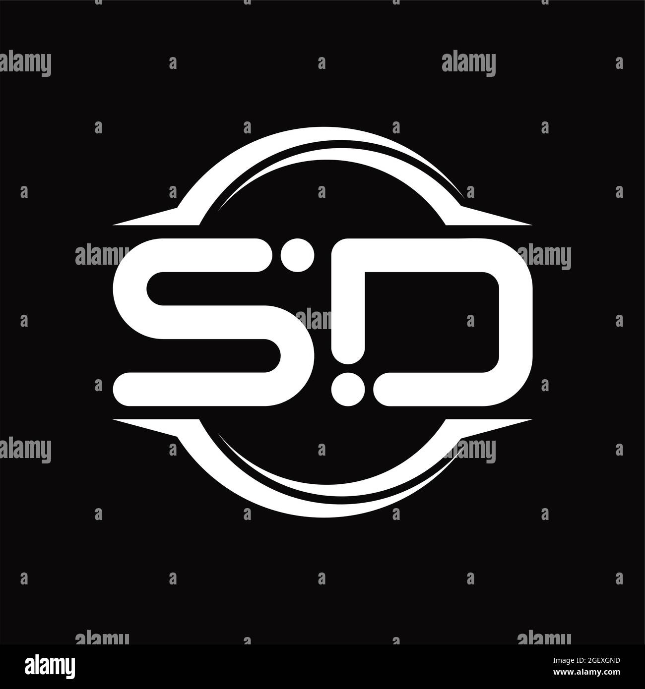 Sd minimal logo design hi-res stock photography and images - Alamy