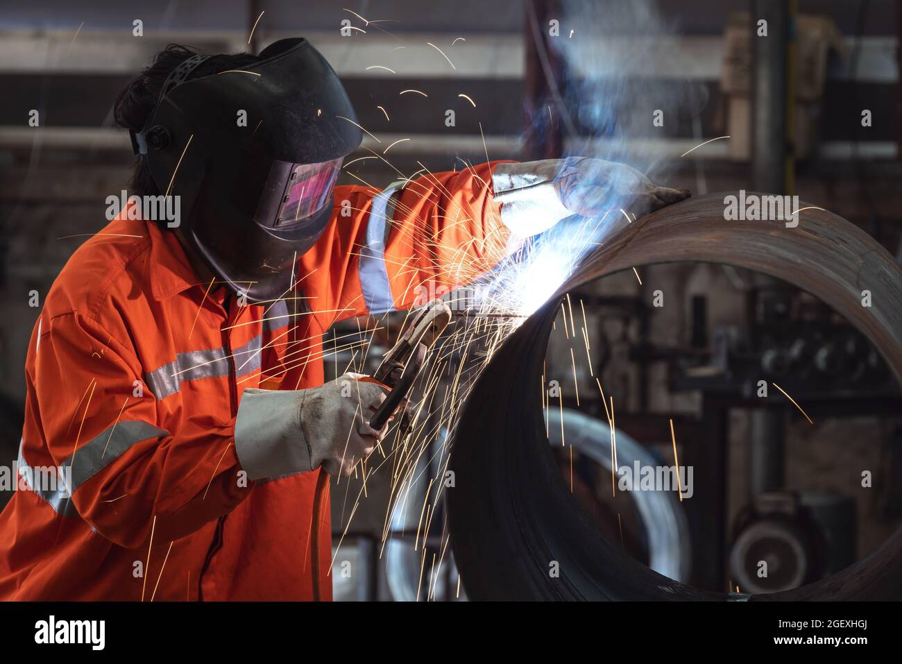 Hot pipe welding hi-res stock photography and images - Alamy