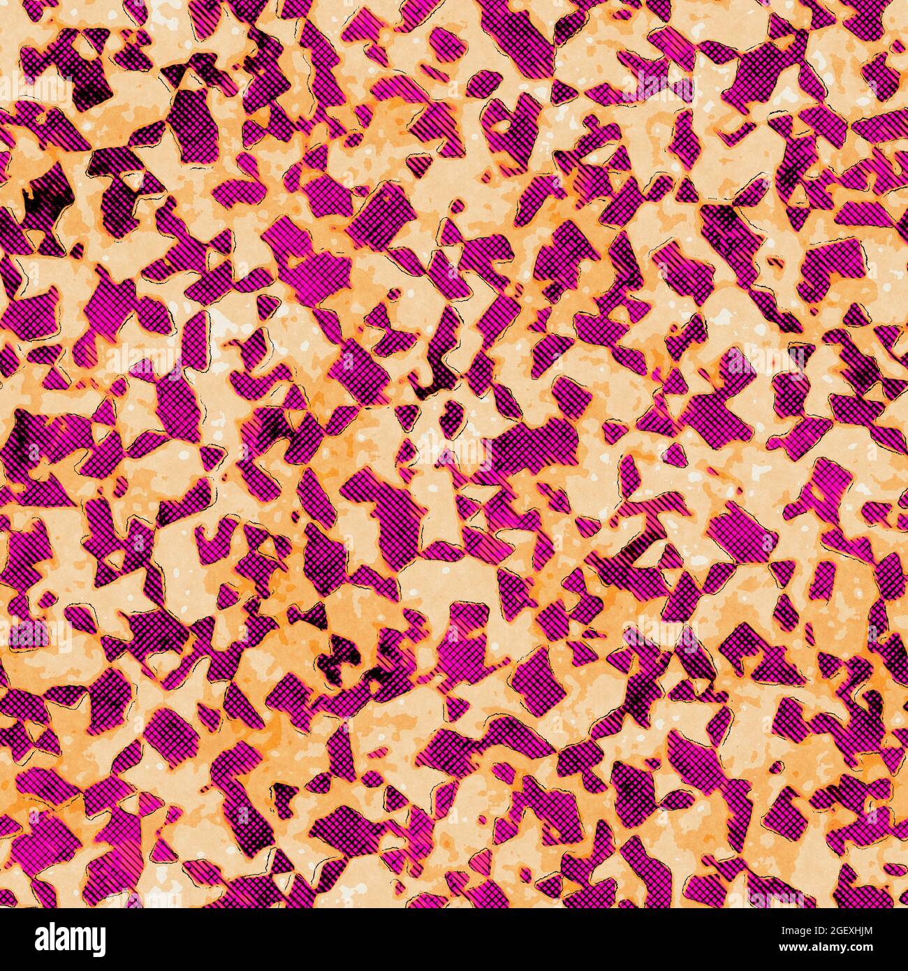 Seamless bright vivid pink and yellow pattern swatch for print Stock ...