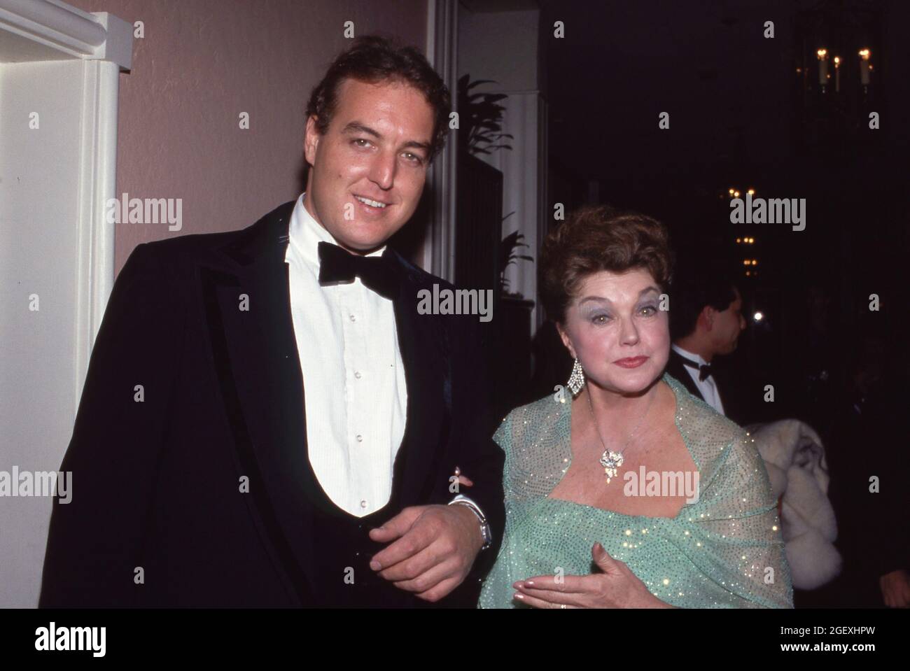 Esther Williams and son Kim Gage Circa 1980's Credit: Ralph Dominguez ...