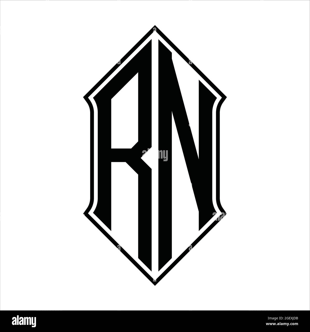 Rn logo vector vectors Stock Vector Images - Alamy