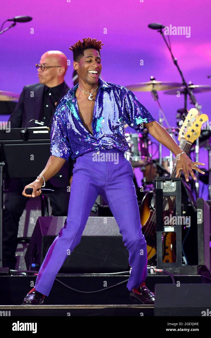 New York, NY, USA. 21st Aug, 2021. Jon Batiste, on stage in attendance ...