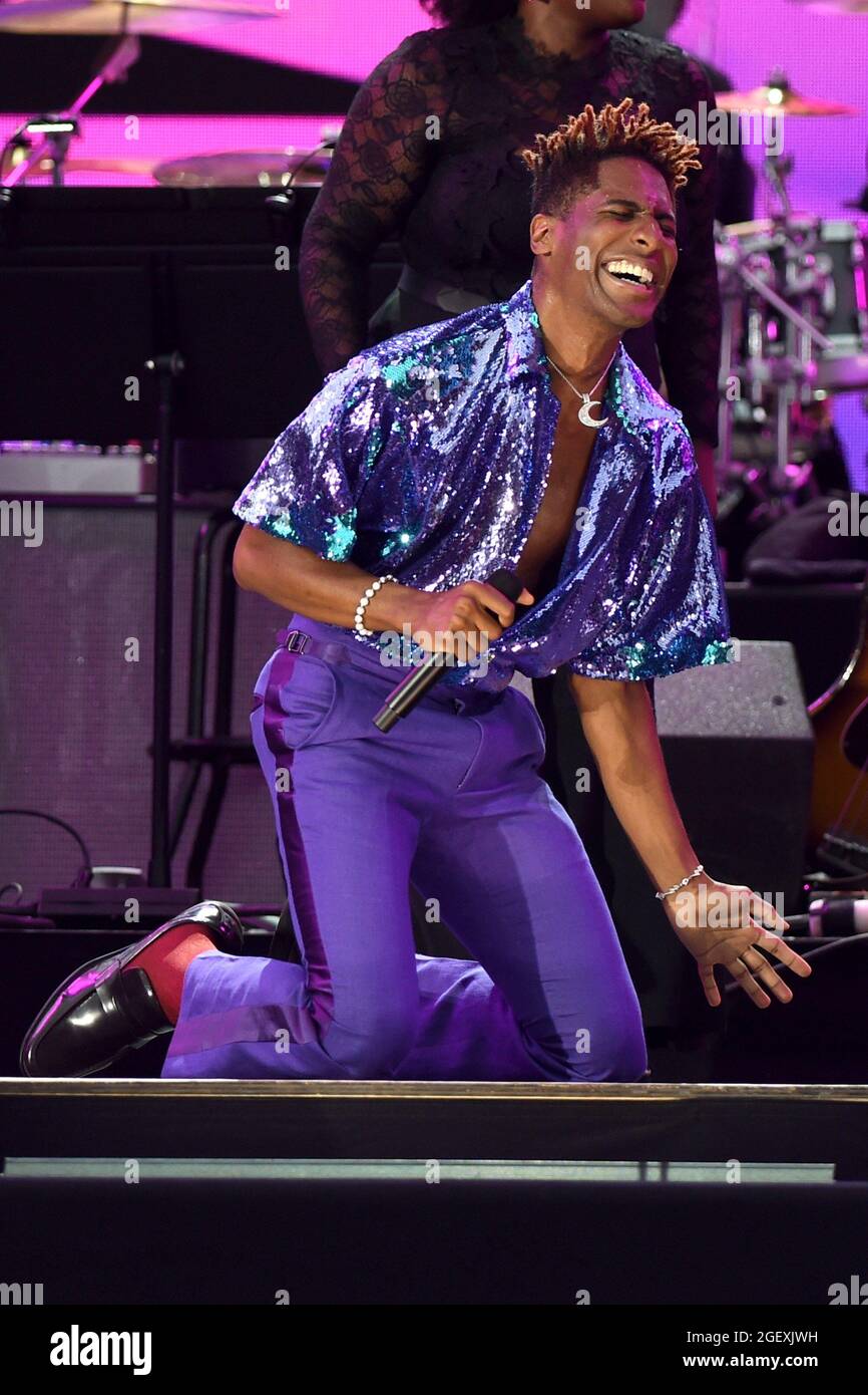 New York, NY, USA. 21st Aug, 2021. Jon Batiste, on stage in attendance ...