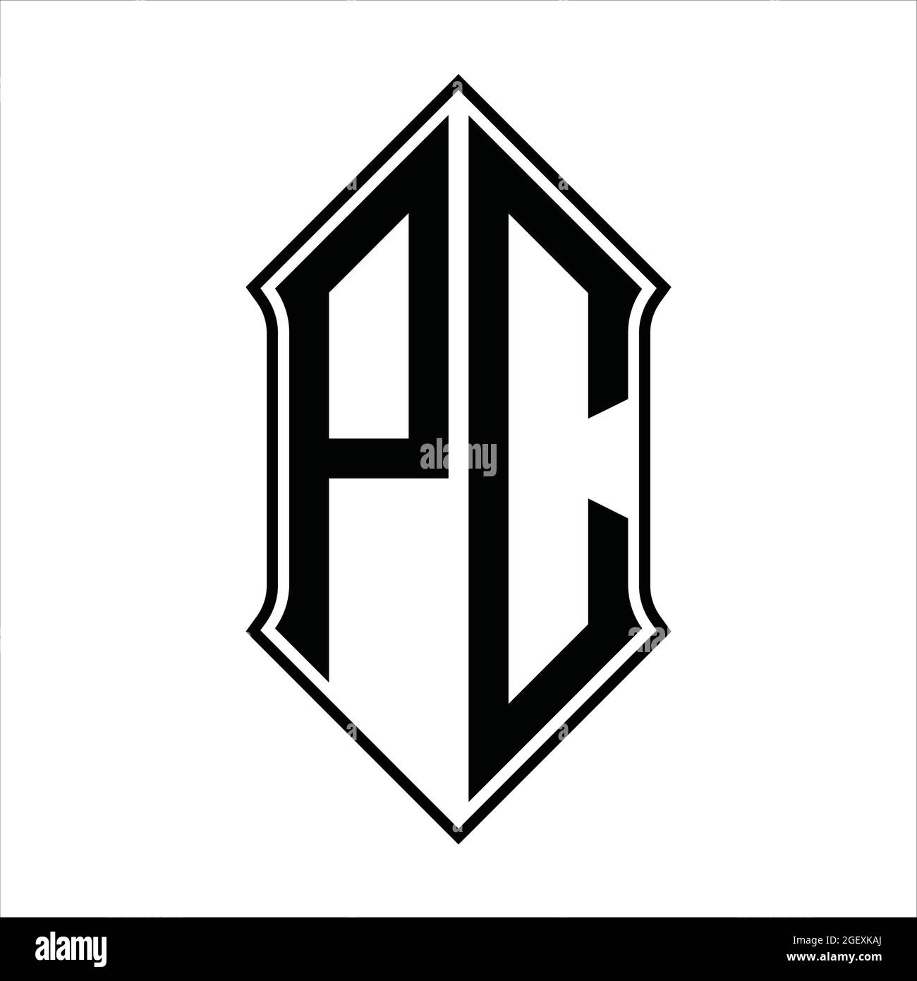 Letter pc vector vectors hi-res stock photography and images - Alamy