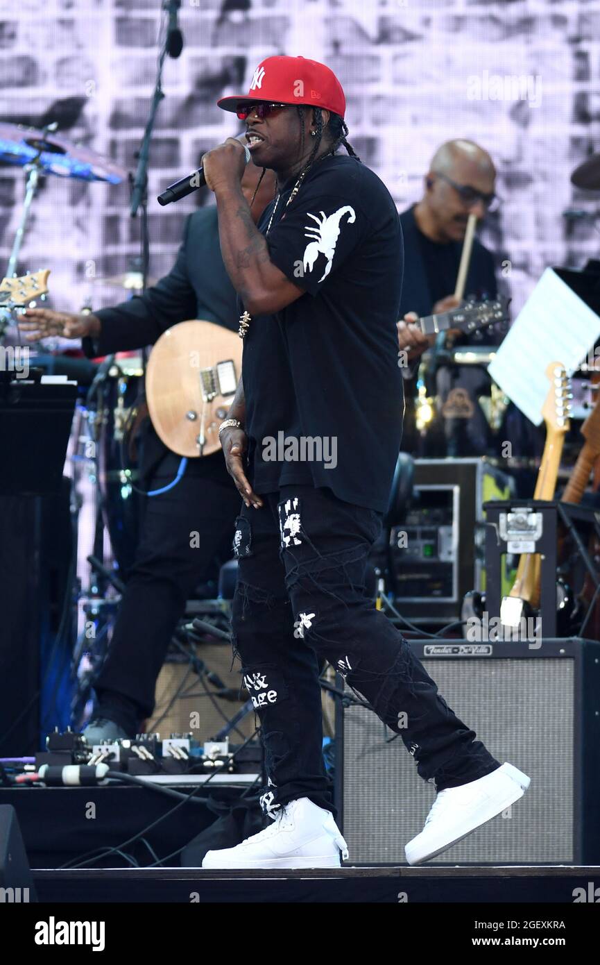 Rapper Scorpio performs on stage during the "We Love NYC: The ...