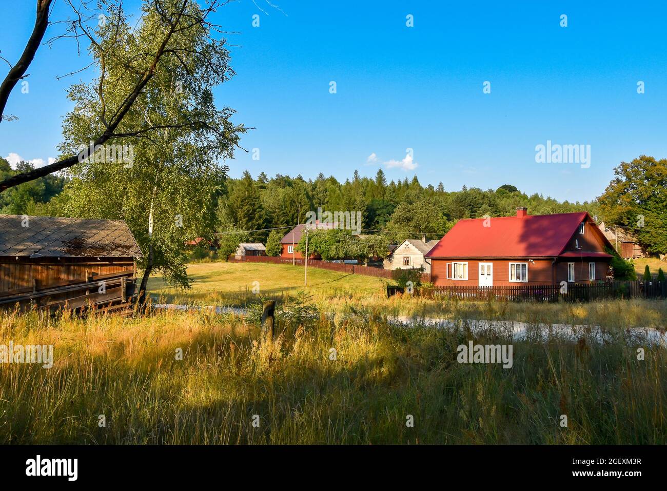 Blue hour traditional polish village hi-res stock photography and ...