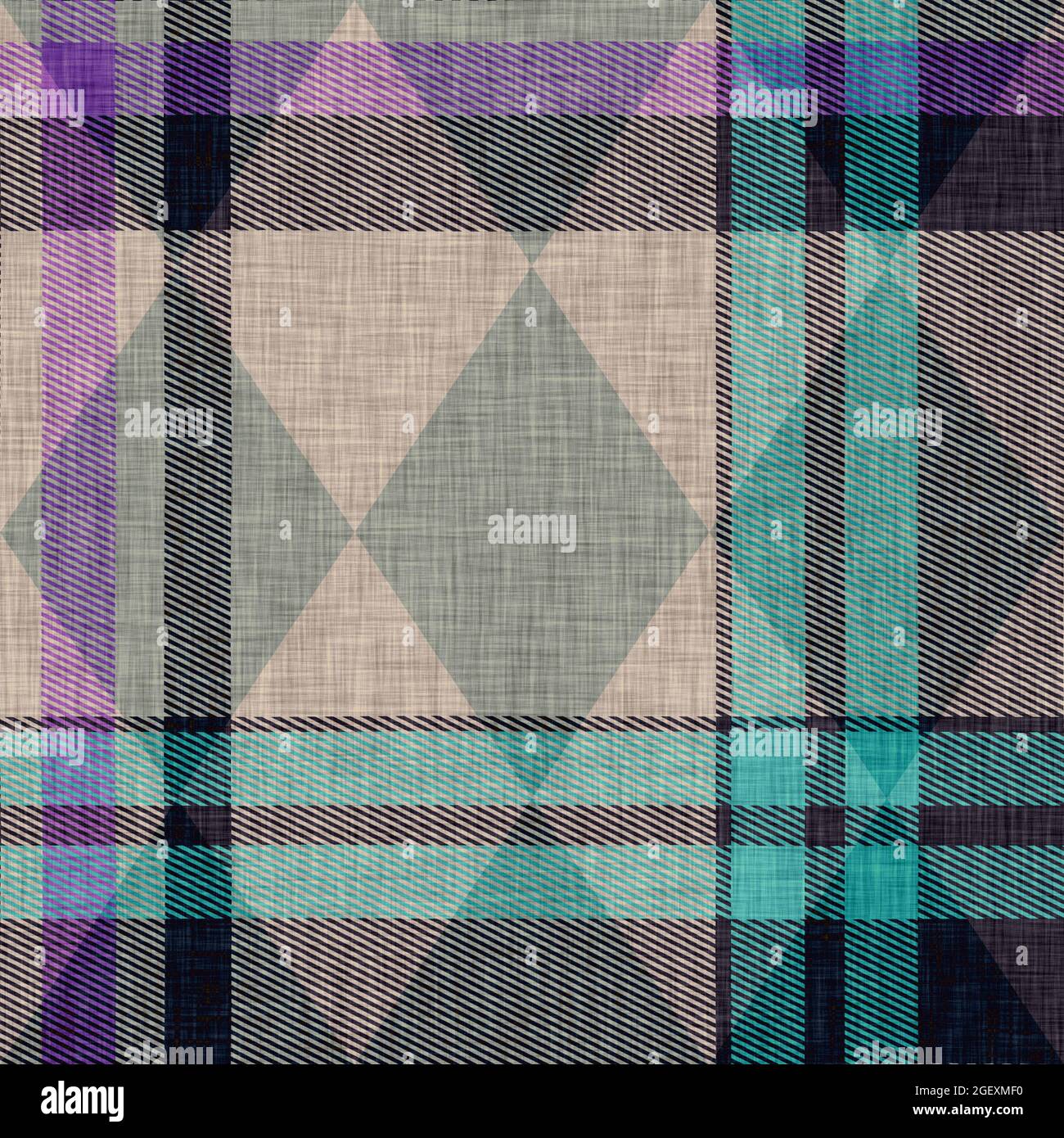 Woven argyle plaid background weave pattern. Traditional diamond ...