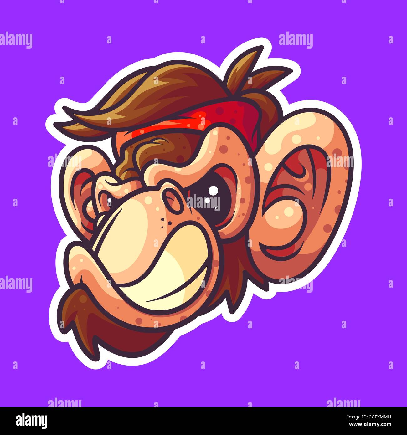 ILLUSTRTAION OF ANGRY MONKEY Stock Vector Image & Art - Alamy
