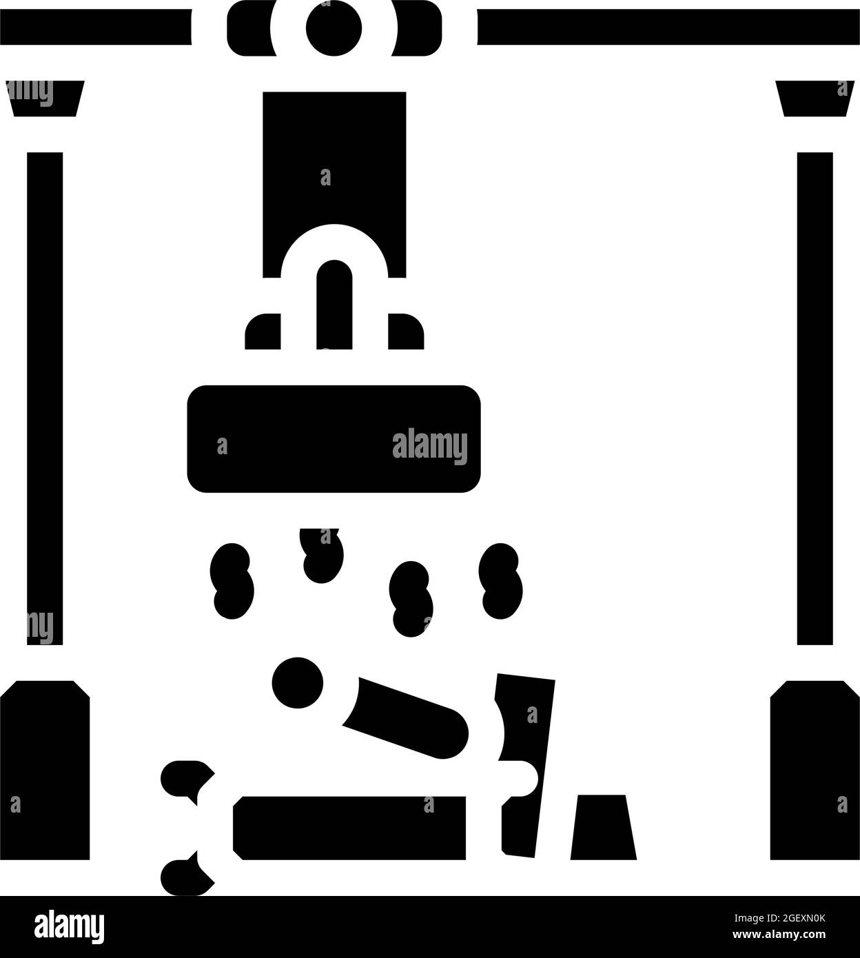 sorting metals glyph icon vector illustration Stock Vector Image & Art ...