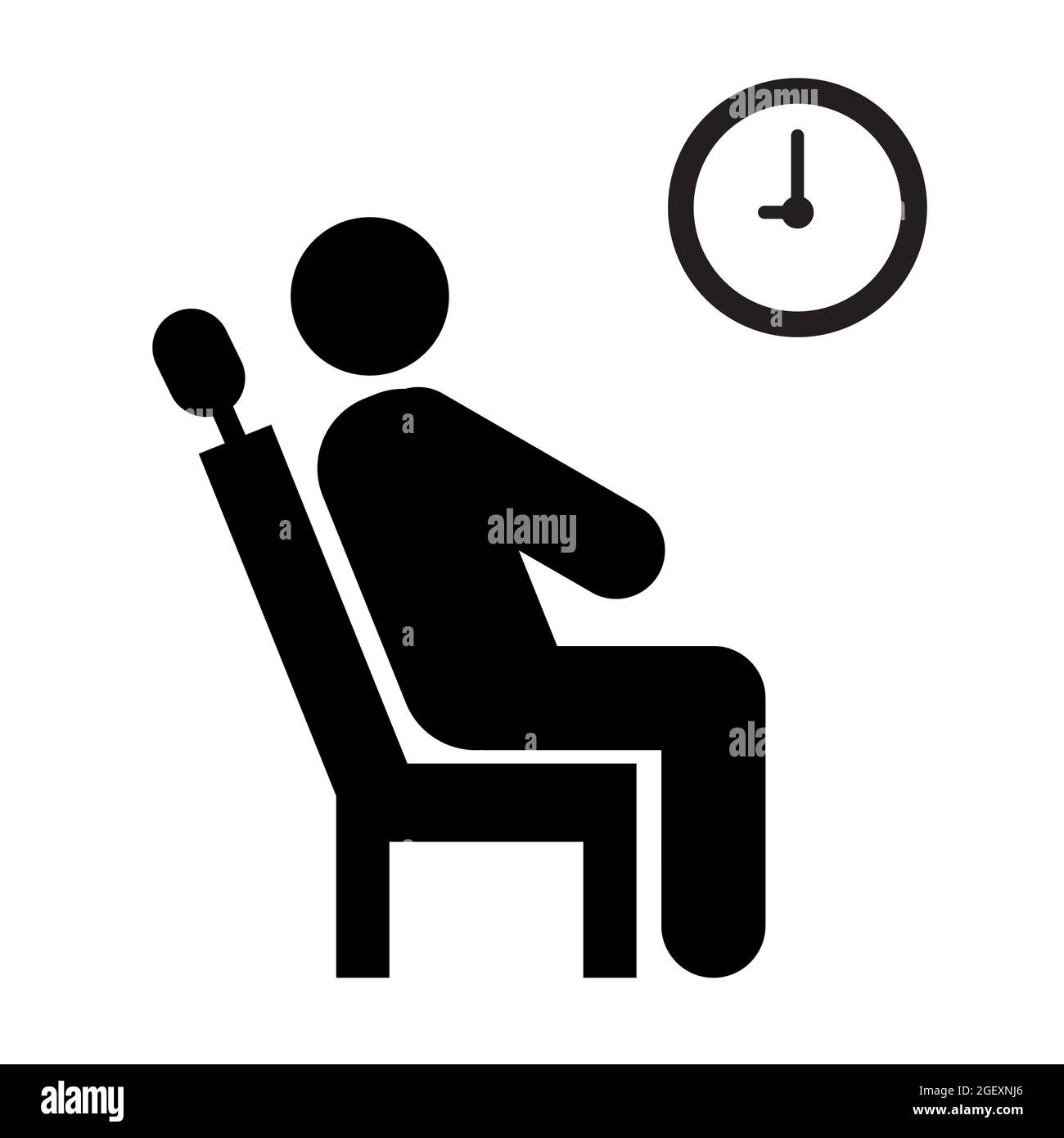 wait icon on white background. Waiting room sign. interview symbol ...