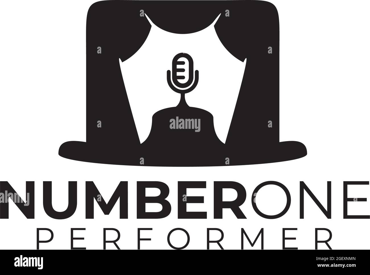 Confidence training logo design with podium vector template Stock ...