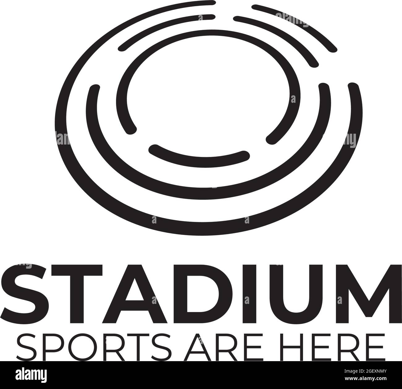 Sport stadium logo design vector template Stock Vector Image & Art - Alamy
