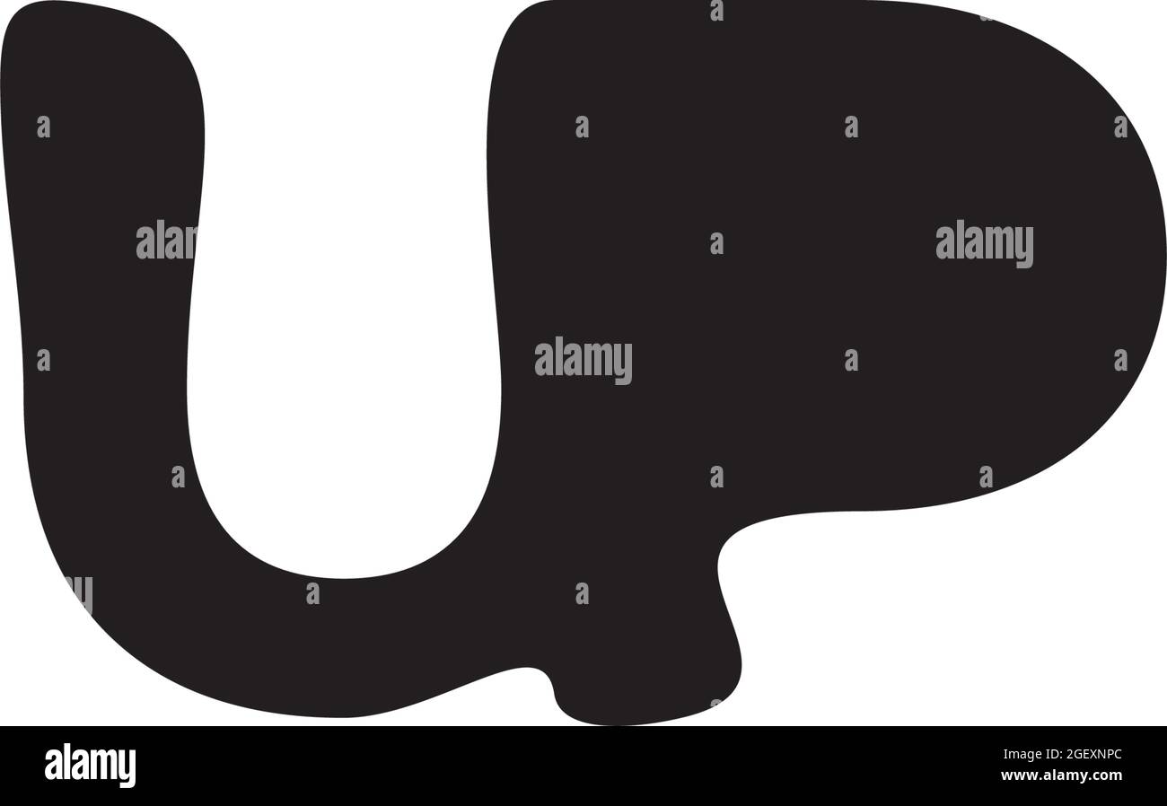 Up text logo design template Stock Vector Image & Art - Alamy