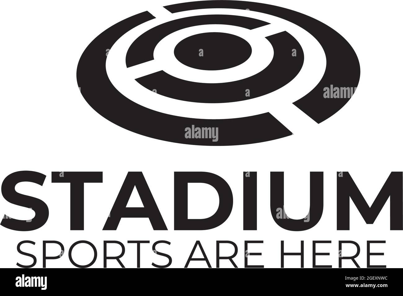 Sign logo stadium soccer Stock Vector Images - Alamy