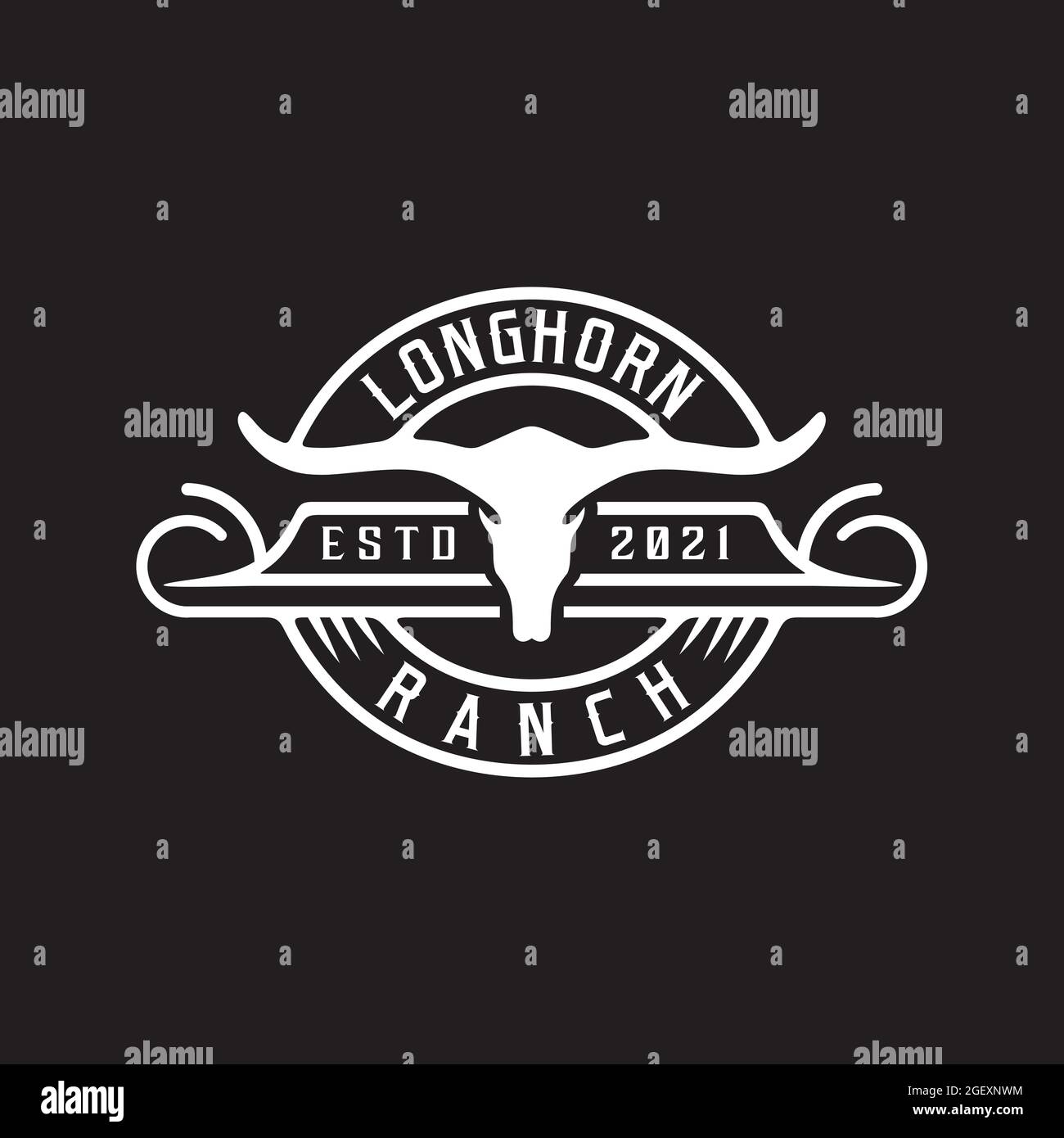West texas cattle ranch Stock Vector Images - Alamy