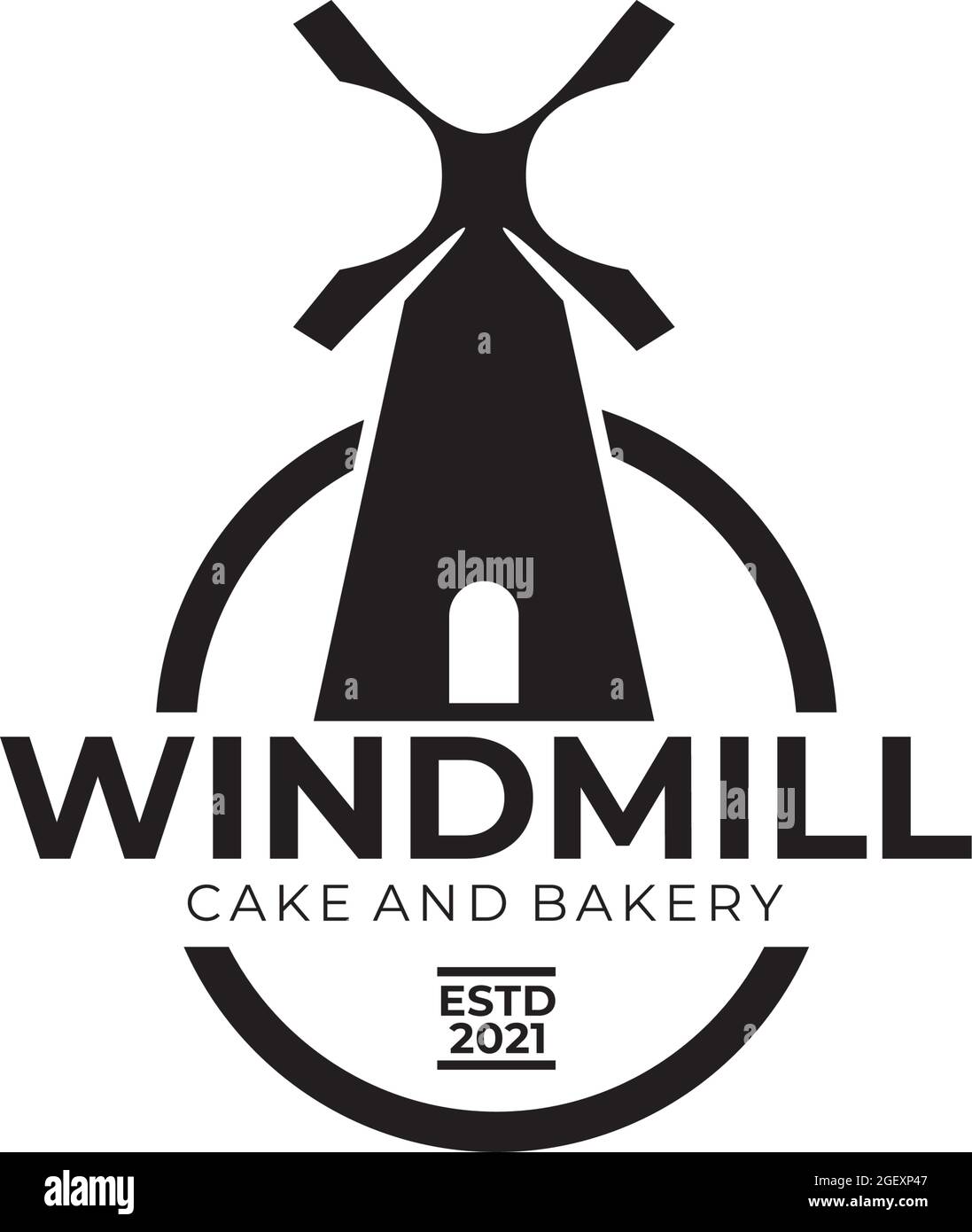 Windmill Logo High Resolution Stock Photography and Images - Alamy