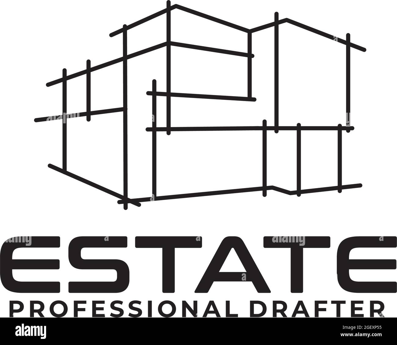 Line city mono Cut Out Stock Images & Pictures - Alamy