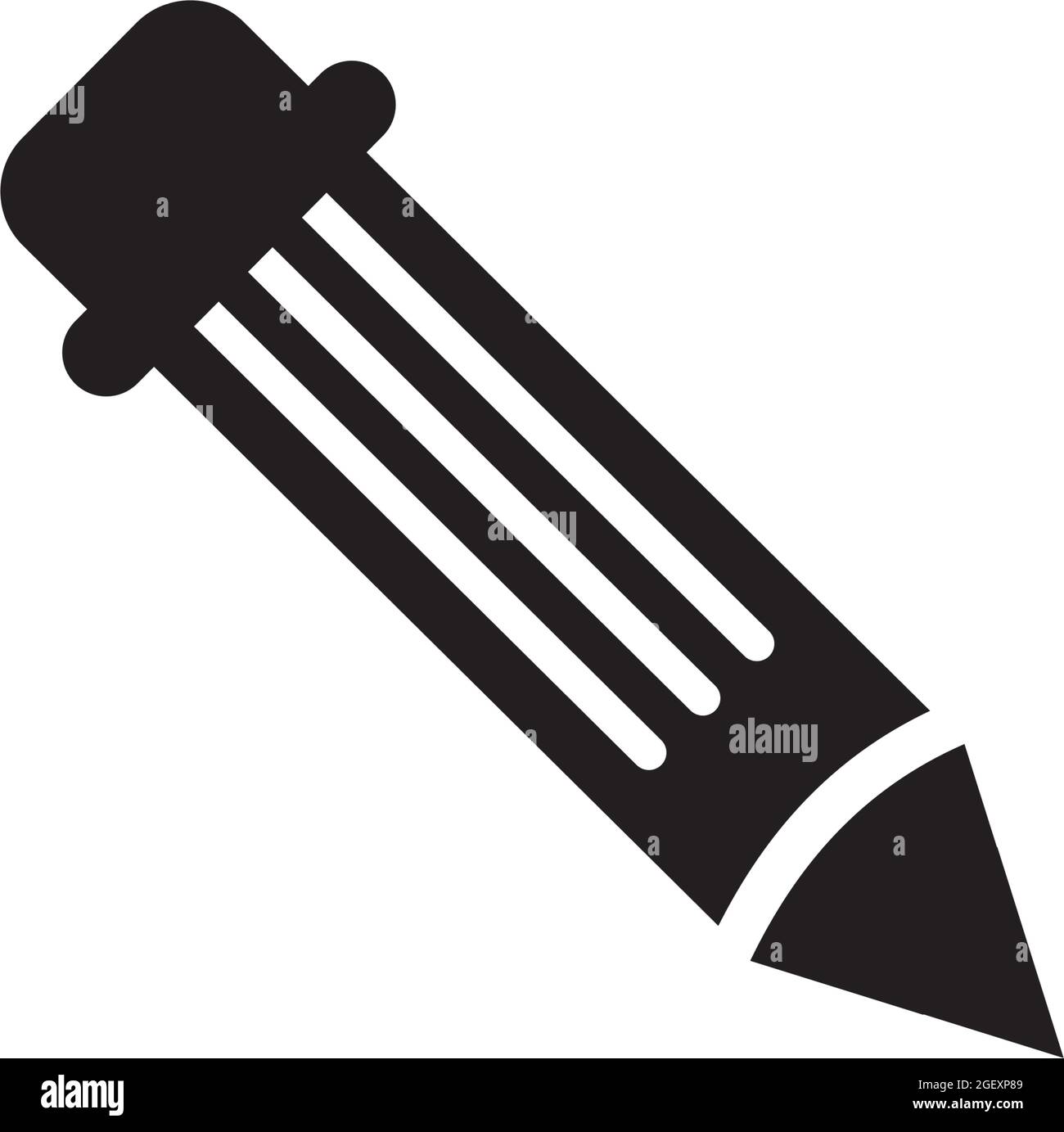 Pencil icon logo design vector template Stock Vector Image & Art - Alamy