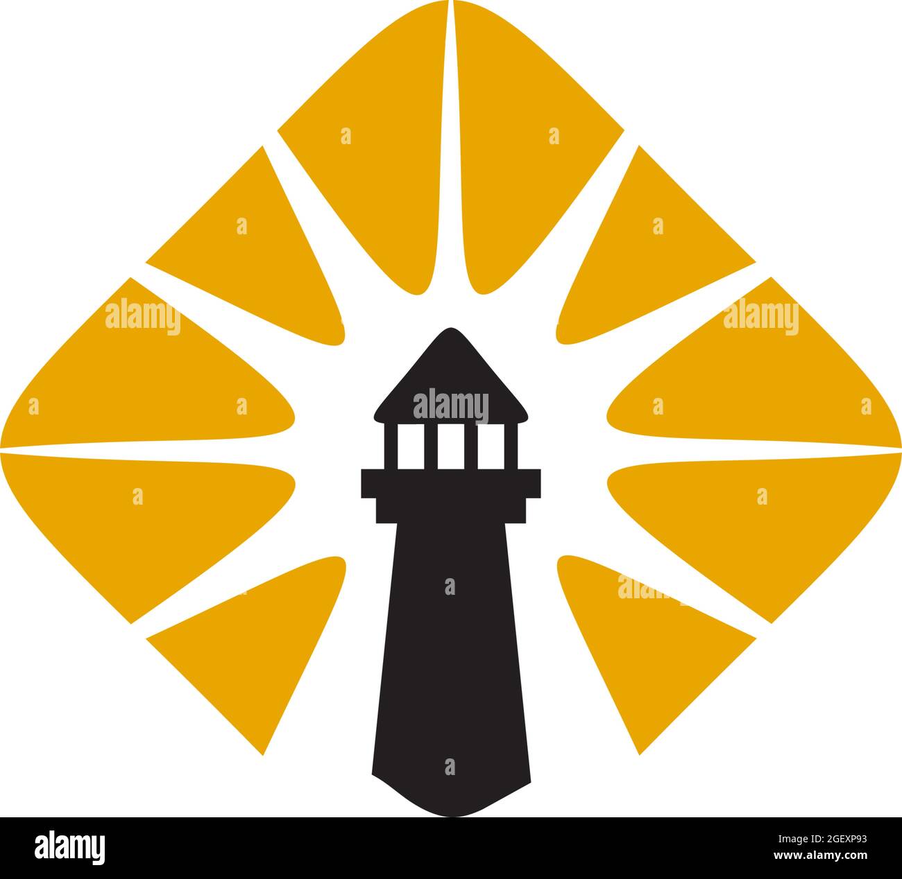 Light house building logo design vector template Stock Vector Image ...