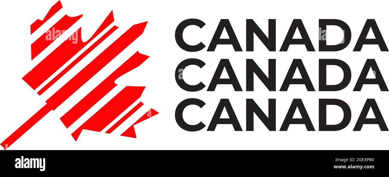 Label made in canada logo design vector template Stock Vector Image ...