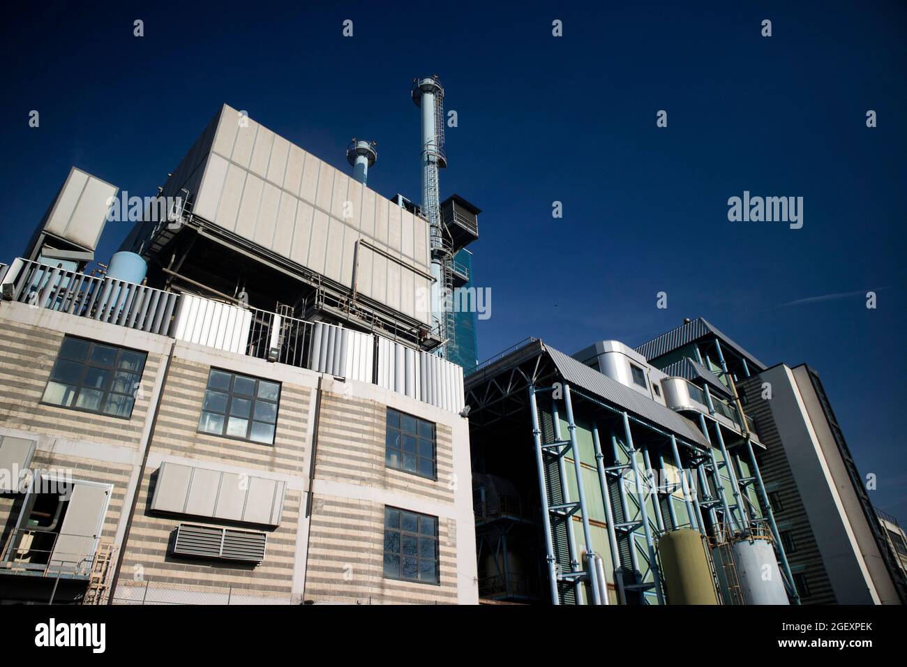Industrial structure to burn waste of urban production Stock Photo - Alamy