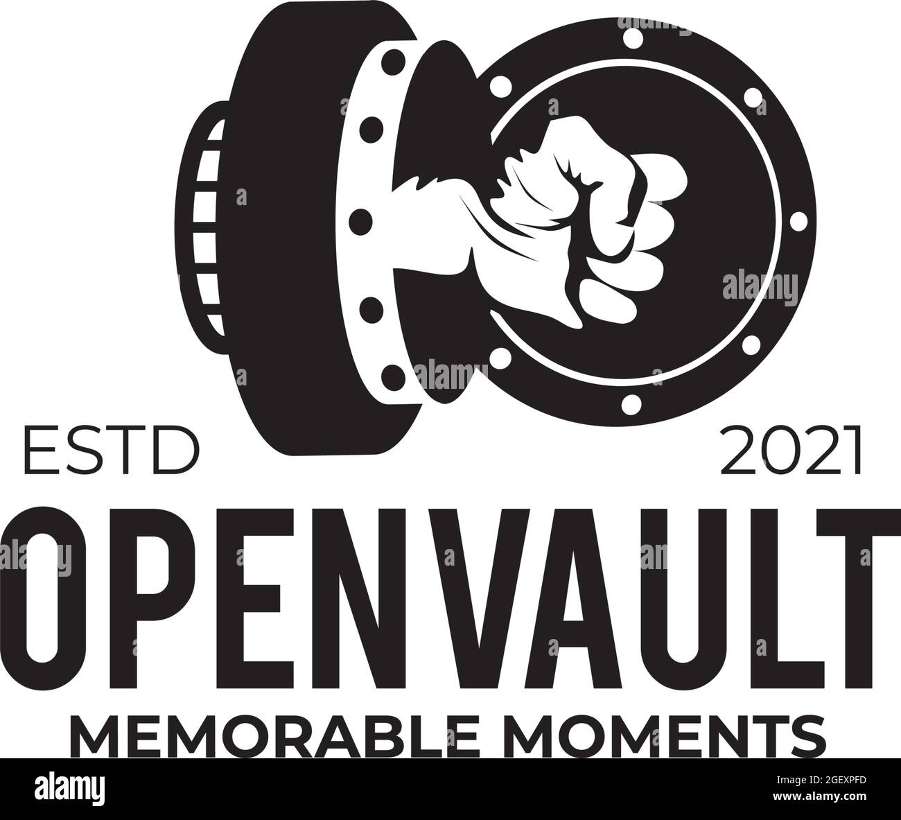 Open vault logo design vector template Stock Vector Image & Art - Alamy