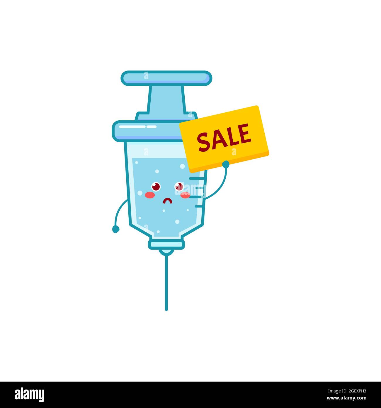 Cute syringe character illustration smile happy mascot logo kids play ...