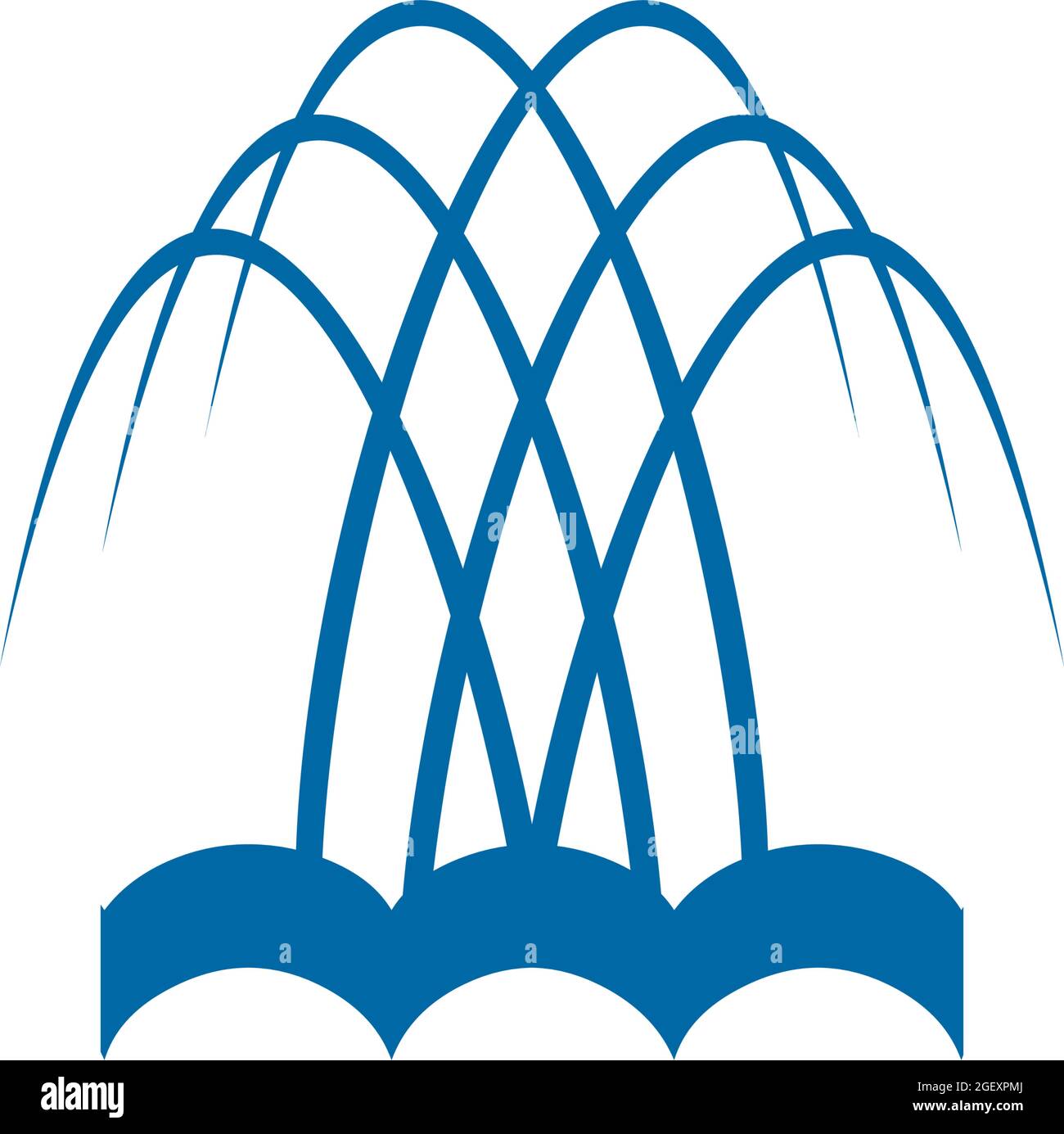 Fountain icon logo design vector template Stock Vector Image & Art - Alamy