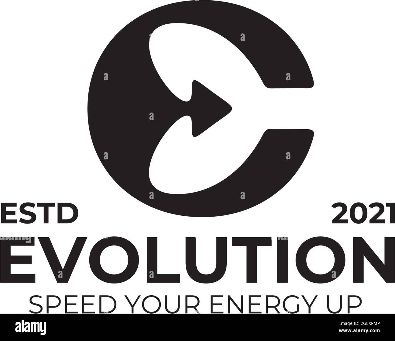 E letter arrow logo design vector template Stock Vector Image & Art - Alamy