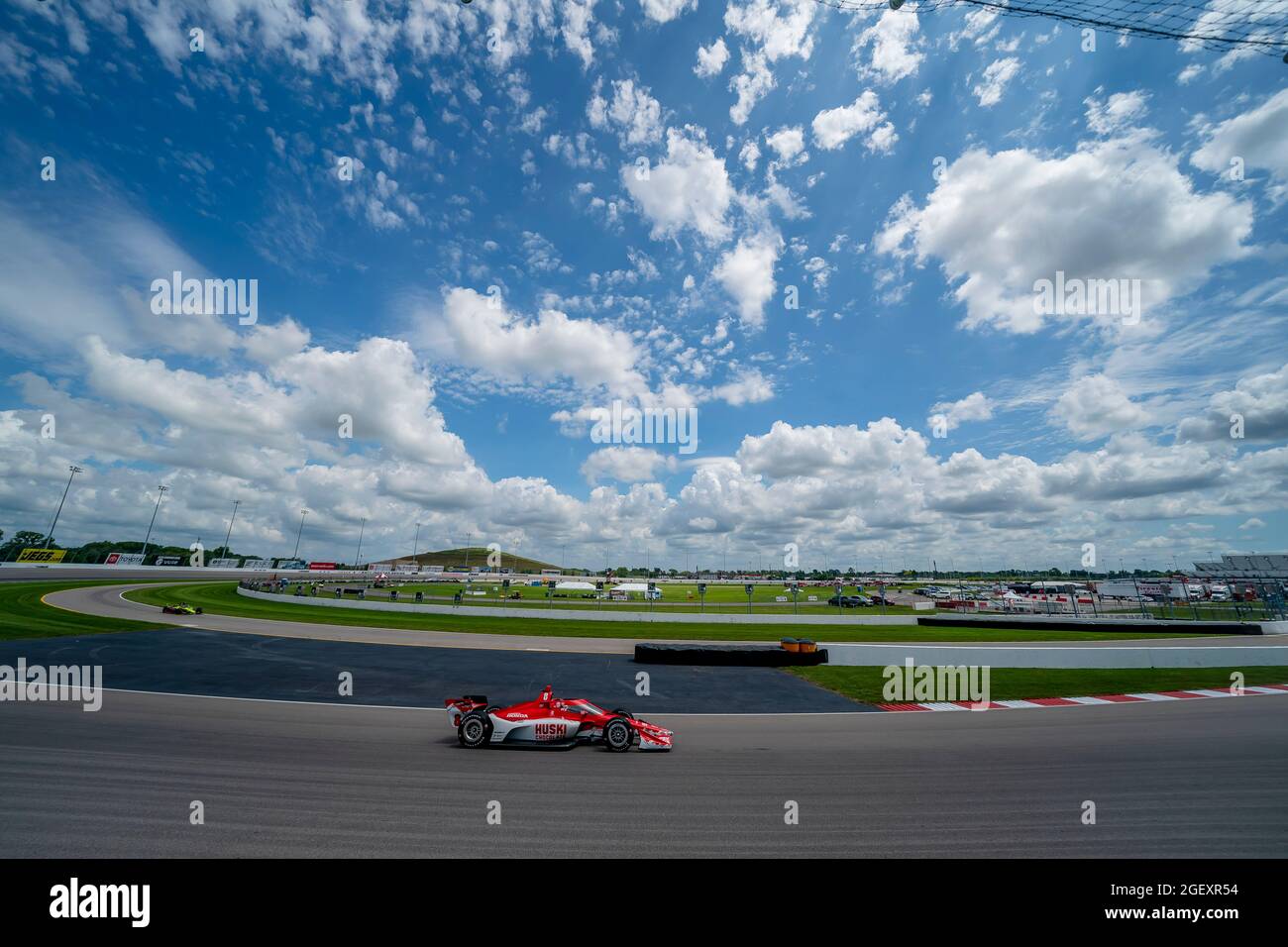 Madison, Illinois, USA. 21st Aug, 2021. MARCUS ERICSSON (8) of Kumla ...