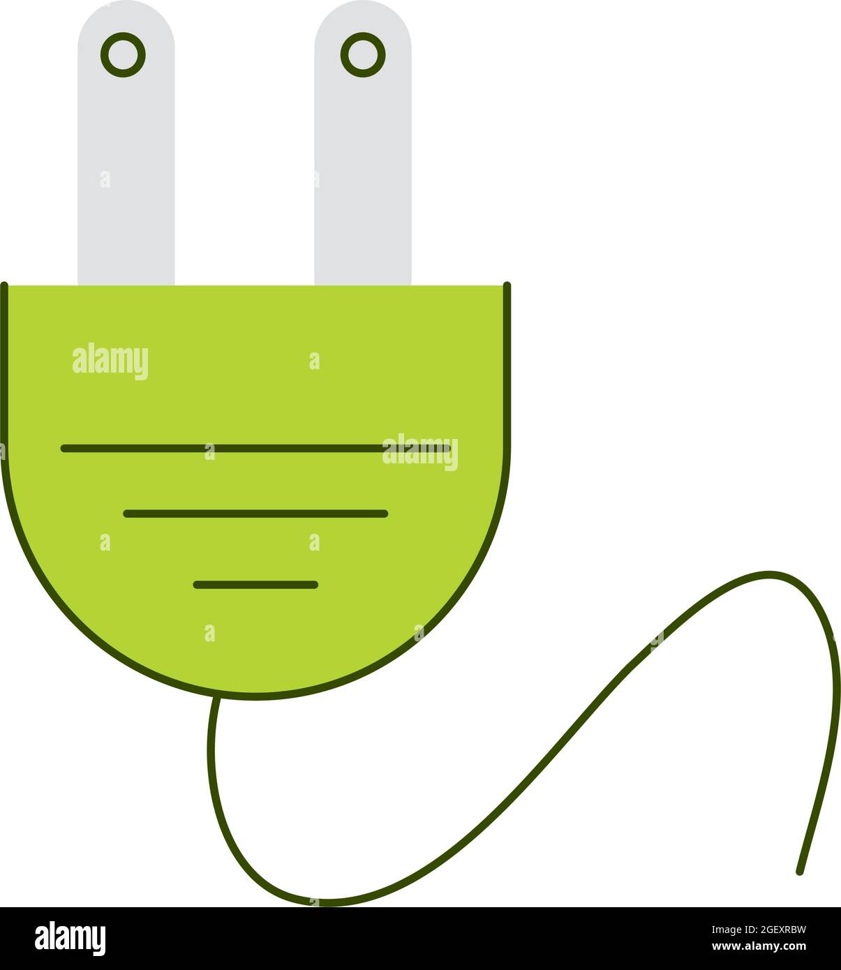 green plug energy Stock Vector Image & Art - Alamy